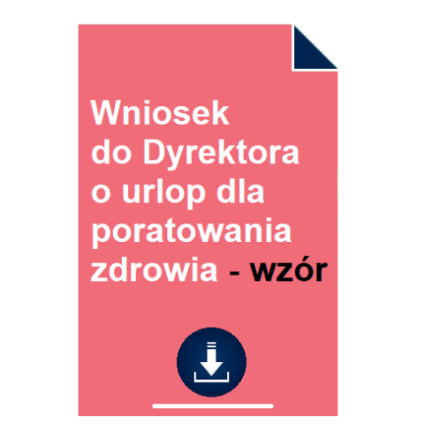 Wniosek o urlop uzupełniający nauczyciela - wzór - 2025