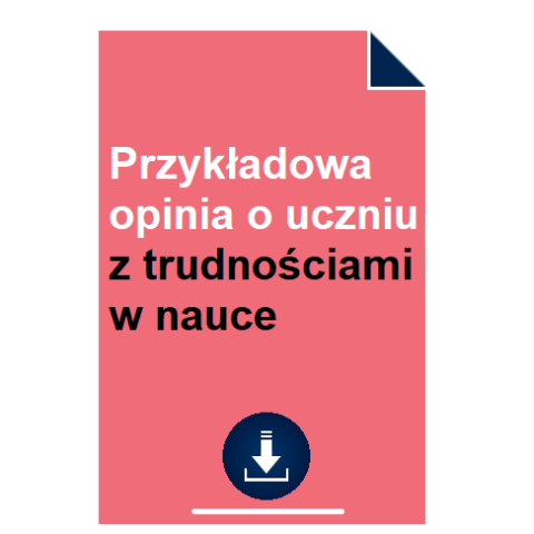 Przykładowa opinia - zbiór materiałów - 2026