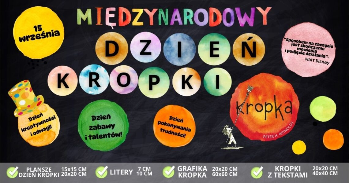 „Międzynarodowy Dzień Kropki” - dekoracje do druku - 2026
