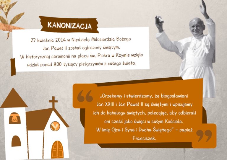 Dzień Papieża Jana Pawła II - gazetka szkolna do druku - 2026