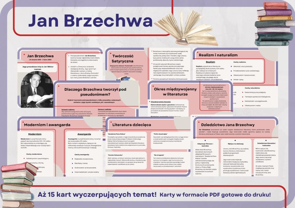 Jan Brzechwa - Gazetka szkolna do druku - 2026