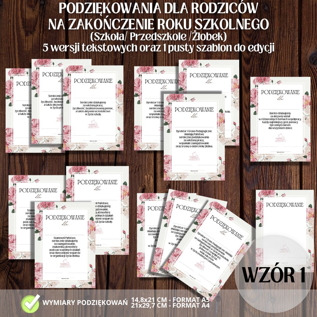 PODZI KOWANIA DLA RODZIC W Za Zaanga owanie W ycie Szko y