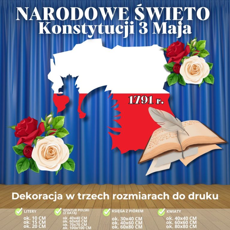 Dekoracja: Święto Narodowe Konstytucji 3 Maja (mapa Polski) - 2026