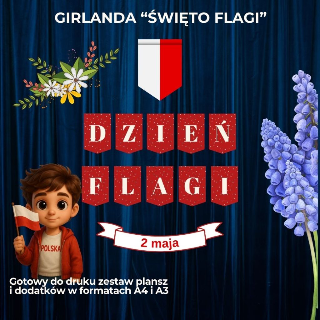 Napis: Dzień Flagi - PDF do druku (1) - 2026