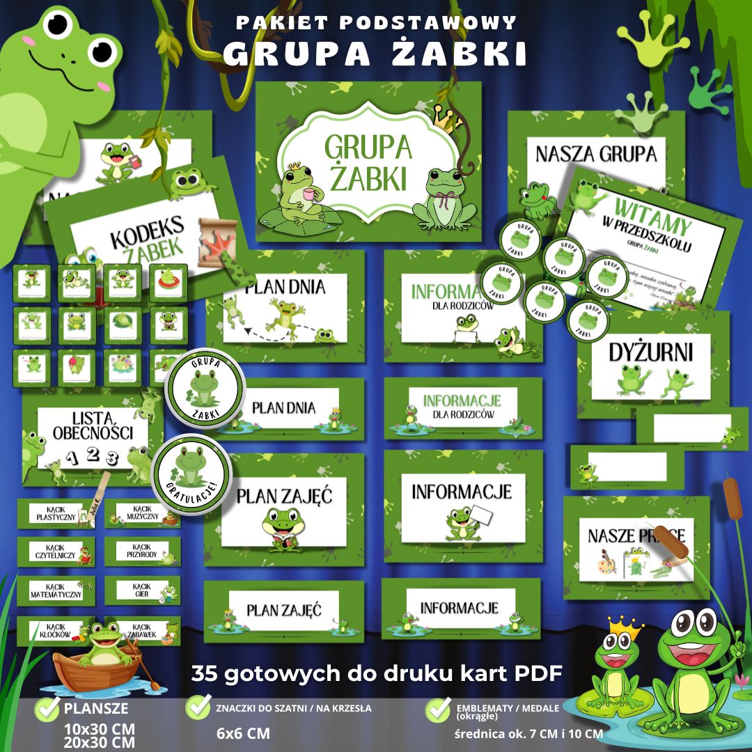 Grupa BIEDRONKI – pakiet grupowy na start – zestaw 24 elementów PDF - 2025