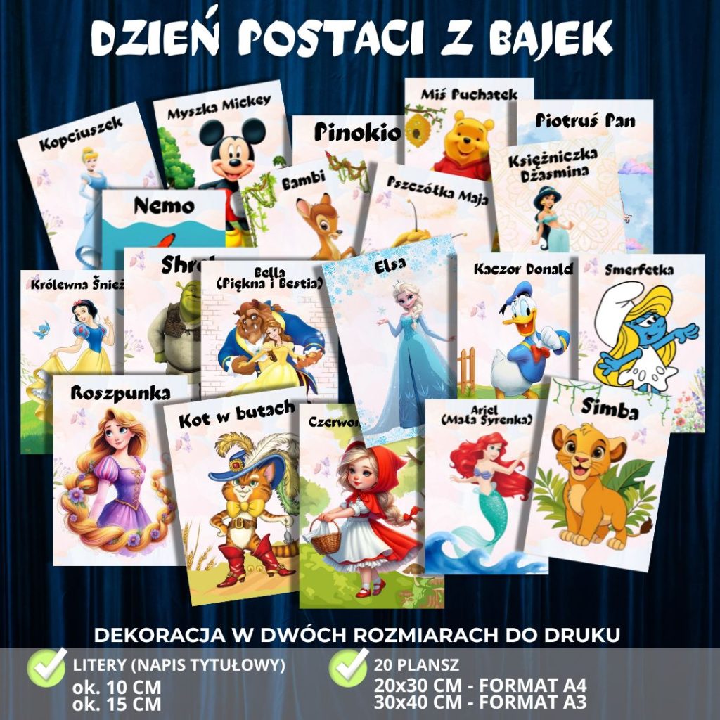 Międzynarodowy Dzień Postaci z Bajek - zbiór materiałów ...