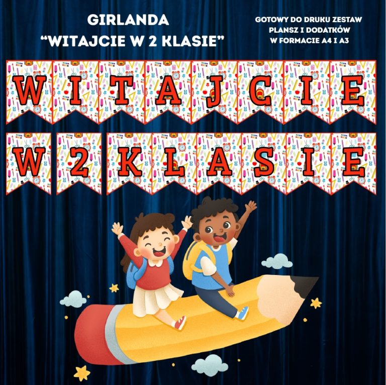 NAPIS: "Witajcie w 2 klasie" - do druku (1) - 2026