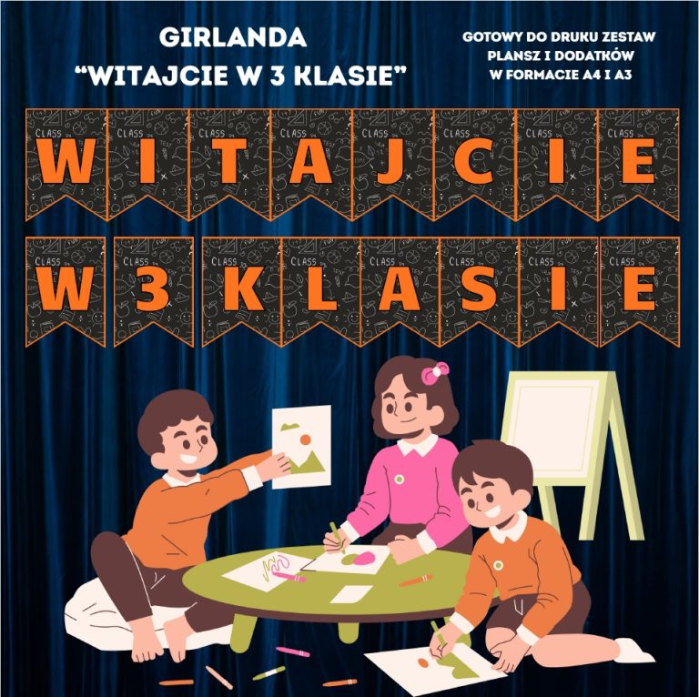 NAPIS: "Witajcie w 3 klasie" - do druku (2) - 2025