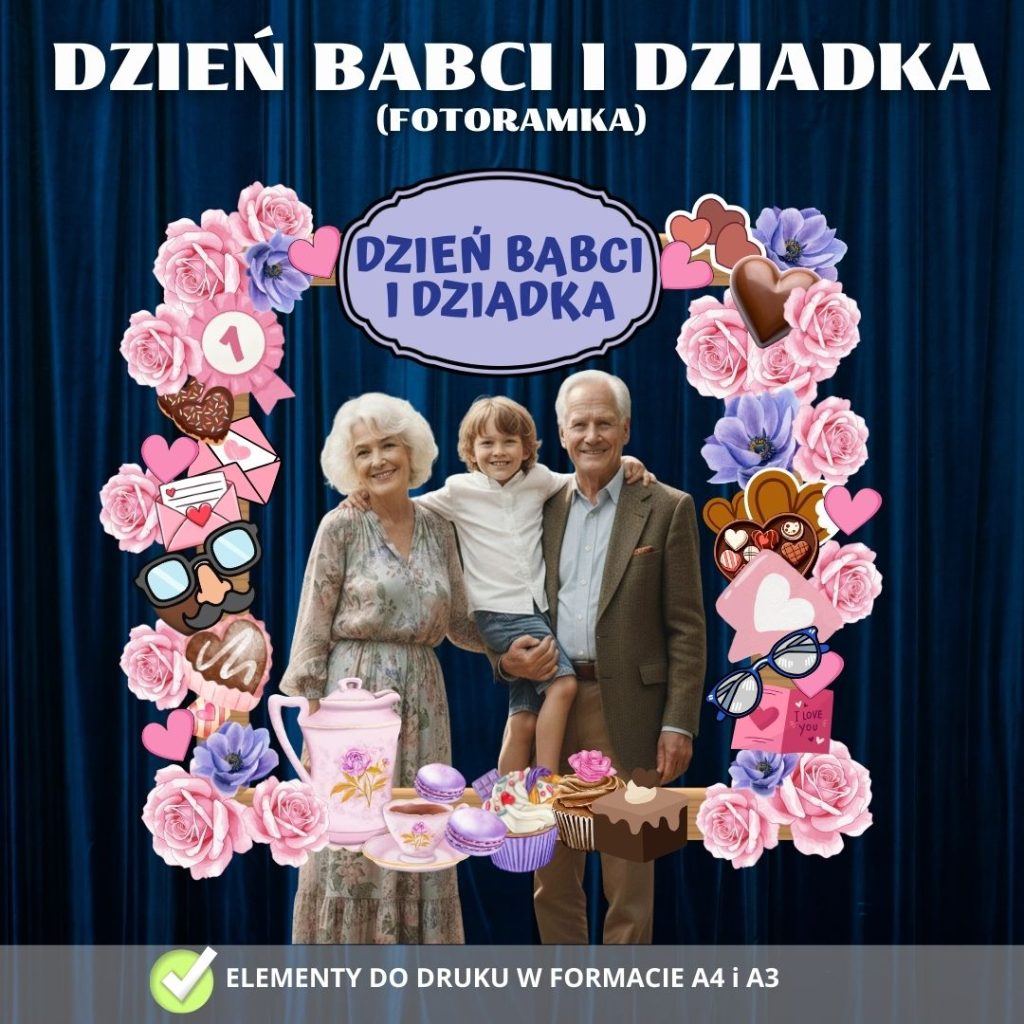 Dzień Babci i Dziadka - gazetka na 15 kart PDF A4 - 2026
