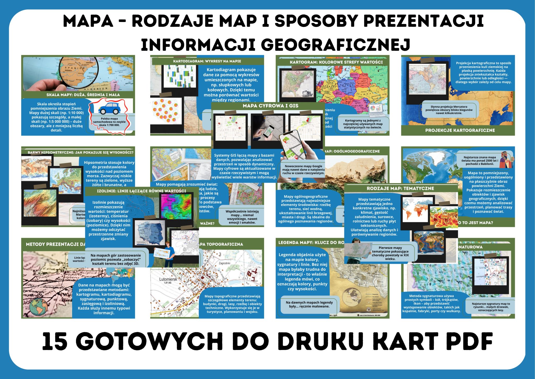 Mapa – rodzaje map i sposoby prezentacji informacji geograficznej ...