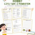 Lapbook lekturowy: Hobbit czyli tam i z powrotem - 16 kart PDF - karty ...