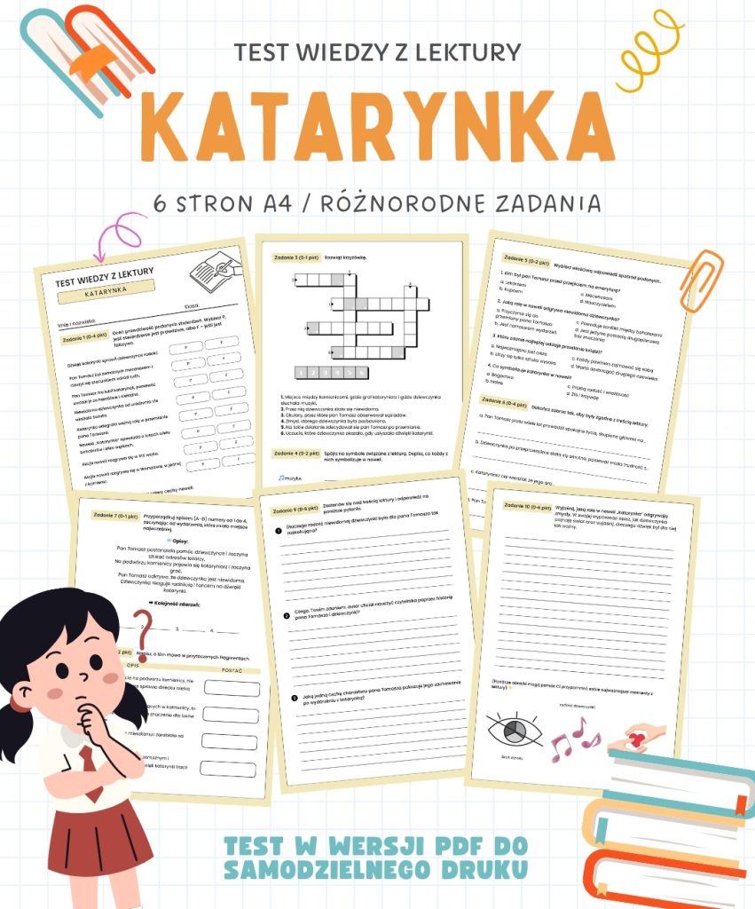 Test z lektury: KATARYNKA (6 stron PDF do druku) - 2026